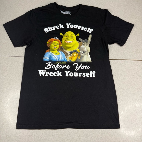 Dreamworks | Shirts | Dreamworks Black Shrek Graphic Tee | Poshmark